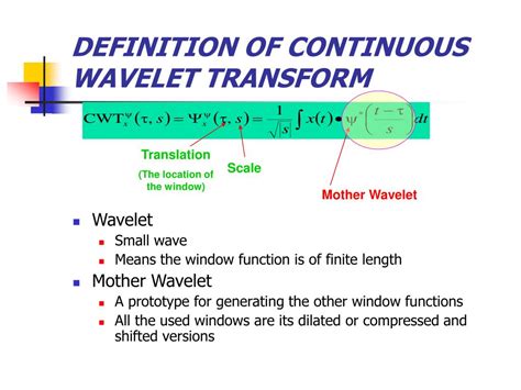 Ppt Introduction To Wavelet Powerpoint Presentation Free Download Id 6976152