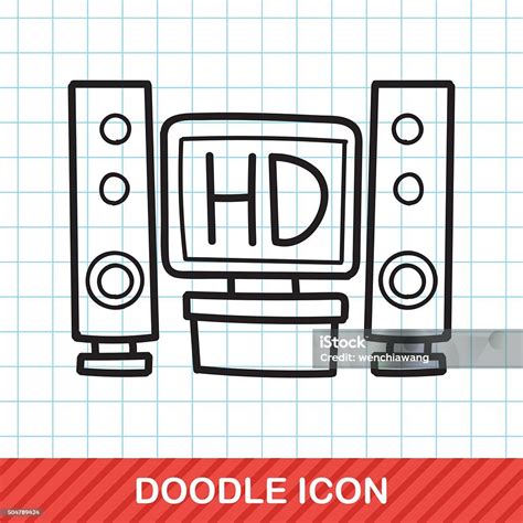Tv Doodle Stock Illustration Download Image Now Broadcasting