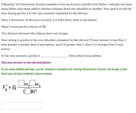 solved following the newtonian gravity examples from my