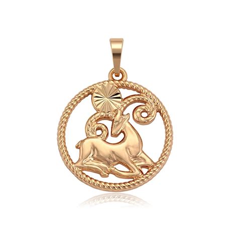 Кулон знак зодиака Овен позолота 18к фирма Xuping с алмазным гранением Id 840825761 цена