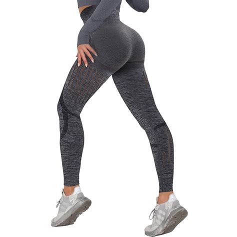 Comfree Womens High Waist Seamless Leggings Workout Vital Yoga Pants