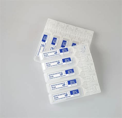 10 Ml Sterile Water For Injection Ampoules 10ml X 5 Qty