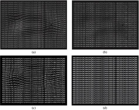 Simulation Results Of Text Message Distortion Correction A