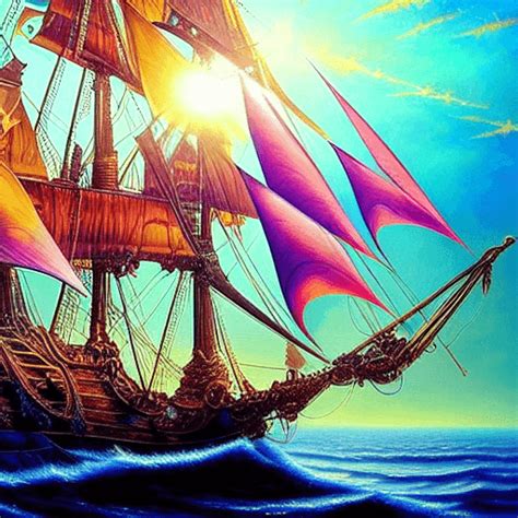 Pirate Ship In Space By Artgerm Creative Fabrica