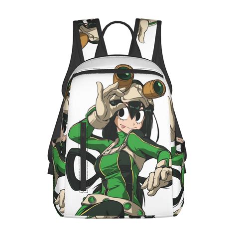 My Hero Academia Tsuyu Asui Bag Lightweight Backpack Simple Daypack Casual Compact Rucksack