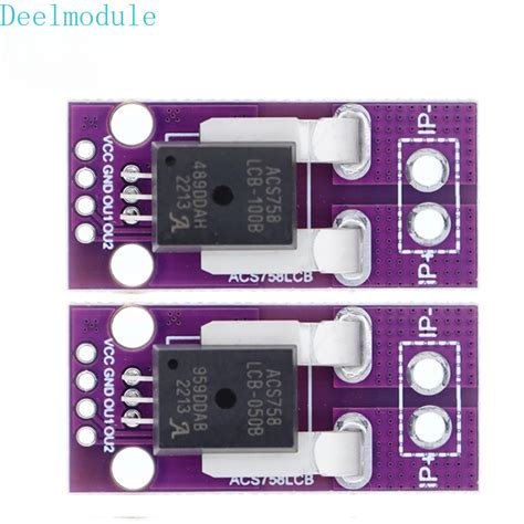 50a 100a Hall Current Sensor Module Linear Analog Ac Dc 33v 5v Acs758