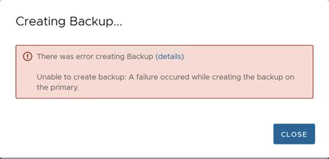 VMware Cloud Director VAMI Backup Failure Explosive Cloud