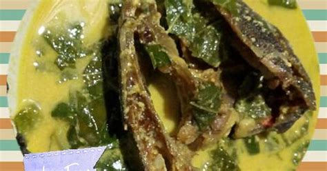 Resep Gulai Kepala Ikan Daun Ubi Ala Fm Oleh Fitri Mariza Cookpad