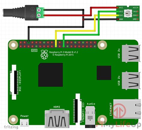 Raspberry Pi LED Strip Using The APA102 Pi My Life Up