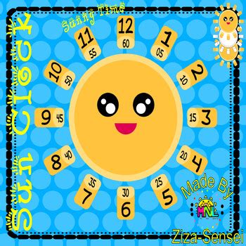 Telling Time Sunny Time Sun Theme Pack by My New Learning | TPT