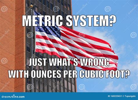 America Metric System Stock Image Image Of Freedom 160225651