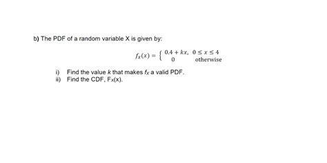 Solved Question Points A The Distribution CDF Of A Chegg Com