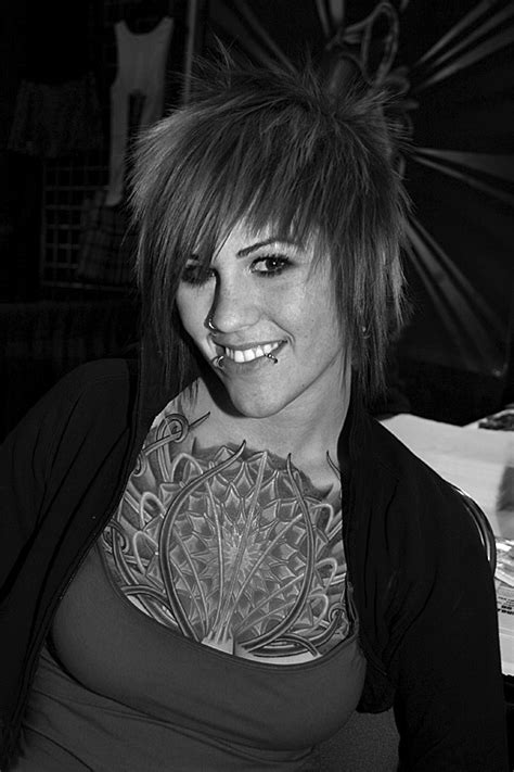 OPLOZ TATTOO Tattooed Women Beautiful Chest Tattoo Design
