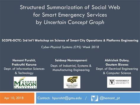 uncertain concept graph for social web summarization during emergencies