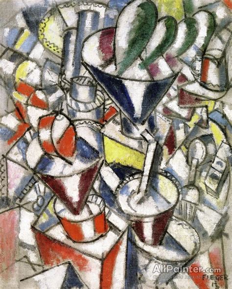 Fernand Léger Still Life With Colored Cylinders Oil Painting