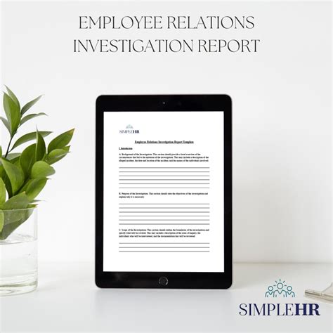 Employee Relations Investigation Report Template Labour Relations