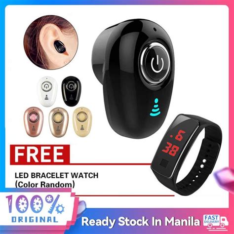 Free Led Watch Original S650 Mini Invisible Ture Wireless Earphone