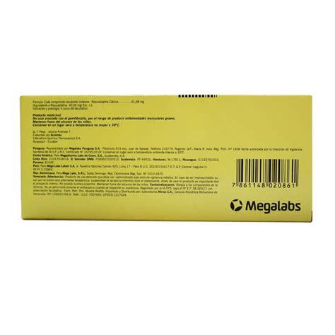 Rovartal 40mg X 30 Comprimidos Siman El Salvador