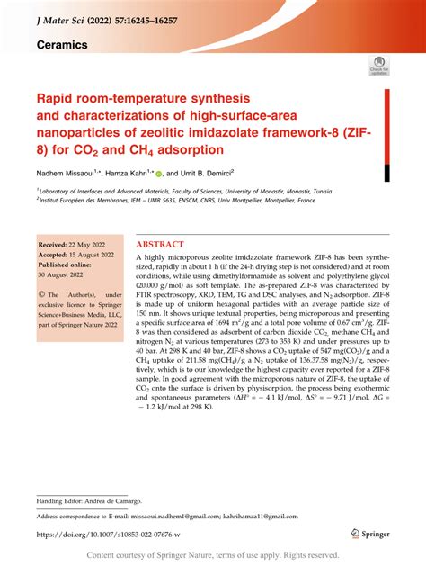 Rapid Room Temperature Synthesis And Characterizations Of High Surface