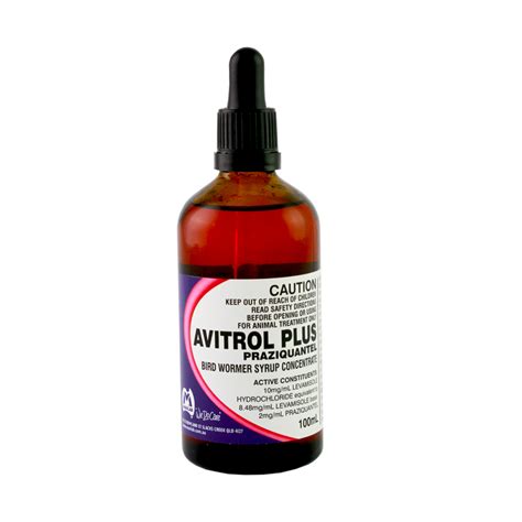Avitrol Plus Bird Wormer Syrup Concentrate 100ml Ourimbah Vet Shop