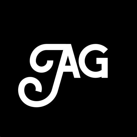 Ag Letter Logo Design Initial Letters Ag Logo Icon Abstract Letter Ag
