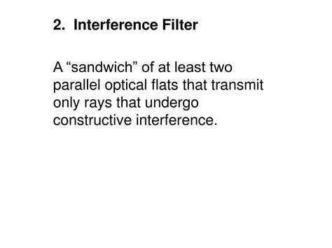 Ppt Wavelength Selection Devices 1 Absorption Filters 2 Interference Filters Powerpoint