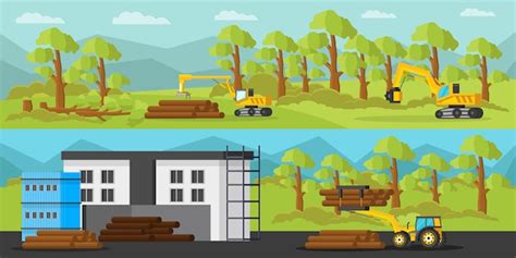 Free Tree Cutting Machine Vectors 50 Images In AI EPS Format