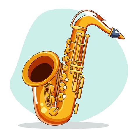 Premium Vector Saxophone Musical Instrument Design