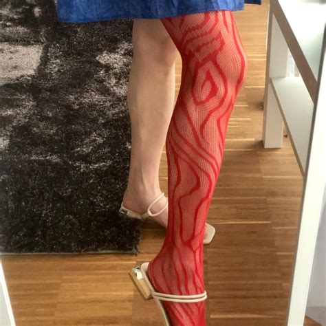 Irregular Striped Wavy Fishnet Tights Pantyhose Depop