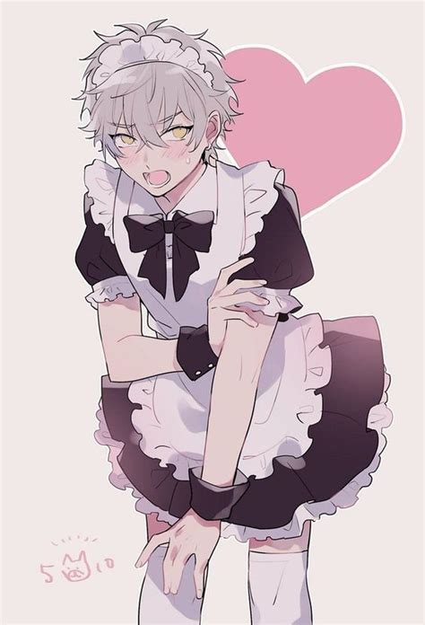 𝕆𝕞 𝕃𝕆ℝ𝔻 Anime Cat Boy Maid Outfit Anime Cute Anime Boy
