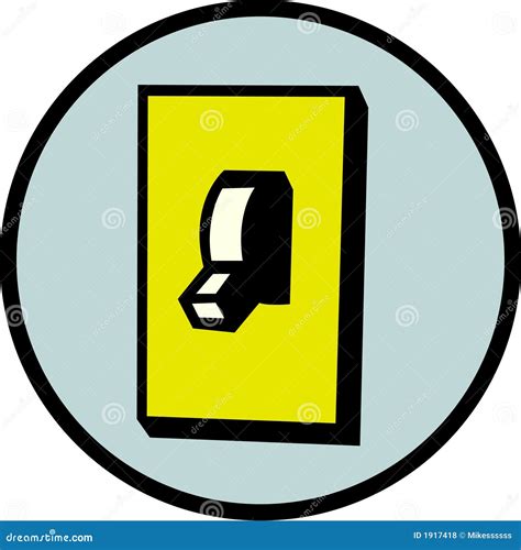 Wall Power Switch Vector Illustration Stock Vector Illustration Of