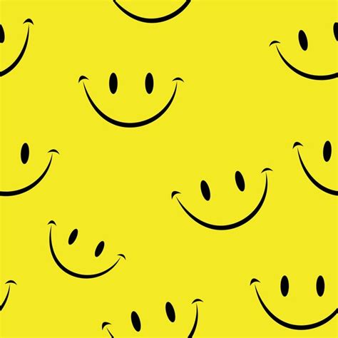 Premium Vector Seamless Yellow Smiley Face Emoticons Pattern Vector