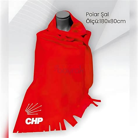 Chp Logolu Polar Şal Efsane Bayrak