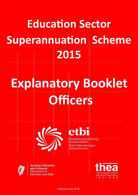 Education And Training Board Officer Superannuation Scheme Explanatory