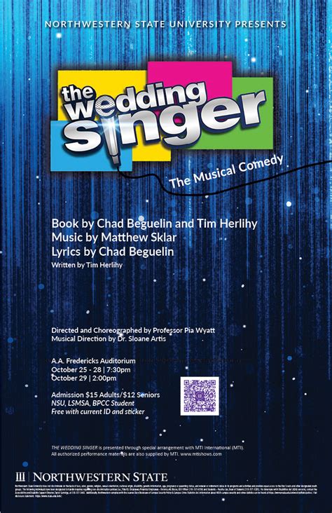 Nsu Theatre And Dance To Present The Wedding Singer Oct 25 29