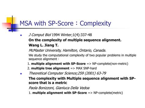 PPT Multiple Sequence Alignment Based On Compact Set PowerPoint