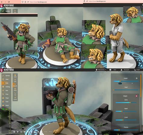 Oc Klovianna In Heroforge First Tests By Lynxoyidua On Deviantart