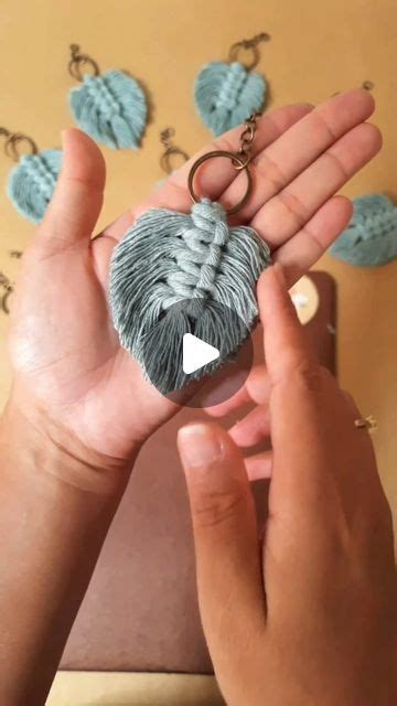 Macrame Creatives Art On Instagram Chaveiro Folhas Brinde Fofo