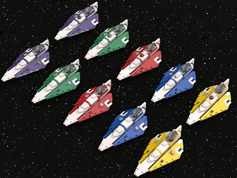 Lego Moc Delta 7 And Delta 7b Aethersprite Class Light Interceptor Stock