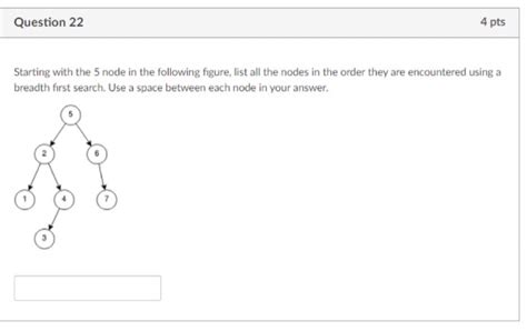 Solved Question Pts Starting With The Node In The Chegg