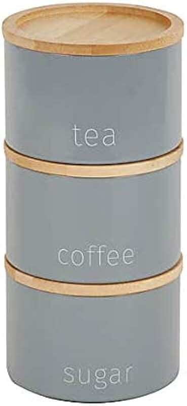 Uk Stackable Tea Coffee Sugar Canisters