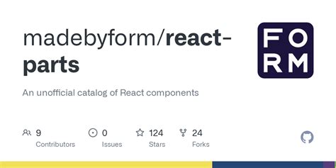 GitHub Madebyform React Parts An Unofficial Catalog Of React Components