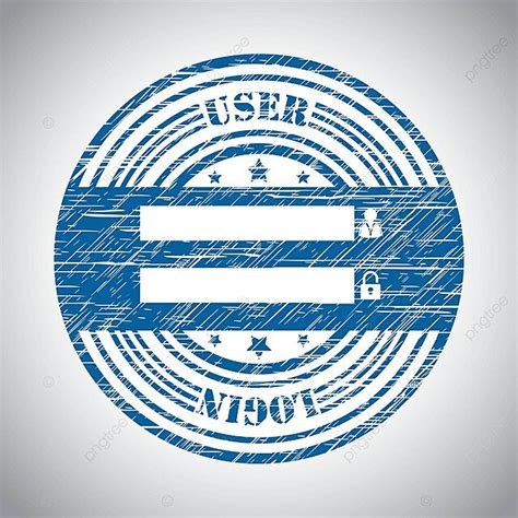 Grunge Seal Login Screen Design Banner Password Forbidden Vector