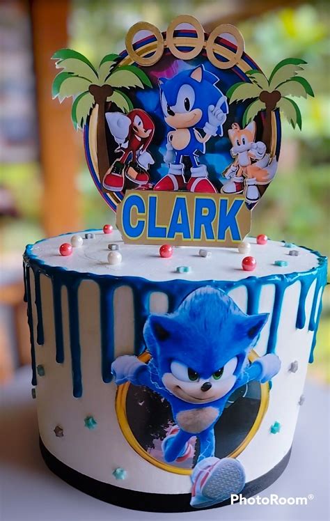 Sonic Cake Design In 2024 Sonic Cake Sonic Birthday Cake Sonic Birthday Parties