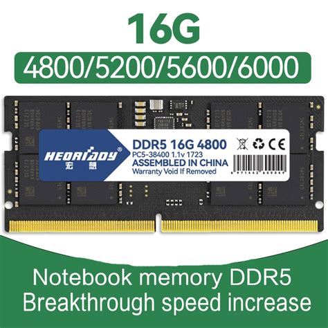 Hongxiang โมดูลหน่วยความจําแล็ปท็อป Ddr5 32g 16g 4800 5200 5600 6000 6400 Shopee Thailand