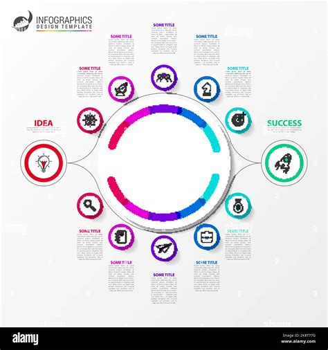 Infographic Design Template 2 Different Paths To Success Can Be Used
