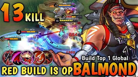13 Kills Balmond Red Build Is OP Best Emblem For One Shot Damage