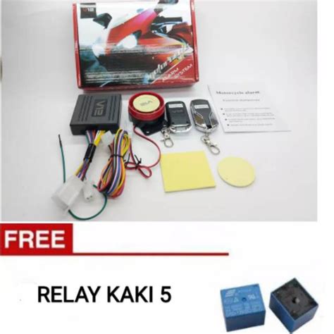 Jual Alarm Motor Remote V12 Alarm Motor Antimaling Anti Rampas