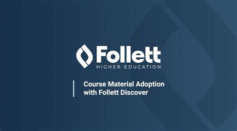 Demo Follett Discover The Faculty Experience Follett