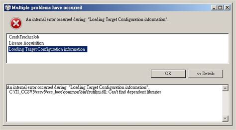 CCS V5 2 Updated After Error Occured Code Composer Studio Forum Code Composer Studio TI
